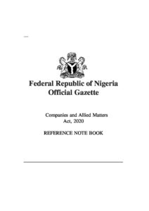 Company and Allied Matters Act (CAMA FULL-VERSION 2020) – Benjamin ...